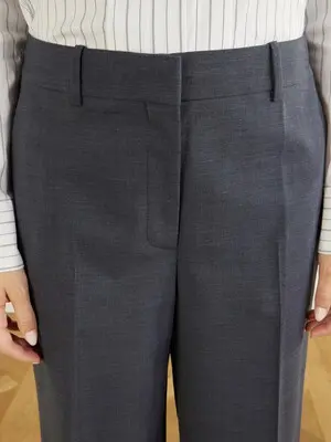 Theory Stretch-wool Straight-leg Pants