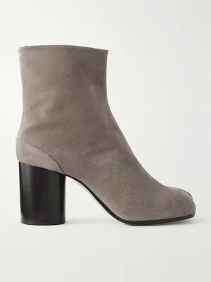MAISON MARGIELA Tabi Split-toe Suede Ankle Boots - Brown