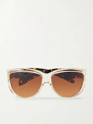 JACQUES MARIE MAGE Ravello D-frame Tortoiseshell Acetate Sunglasses - Neutrals