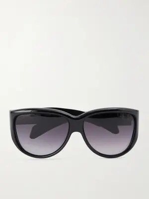 JACQUES MARIE MAGE Ravello D-frame Acetate Sunglasses - Black