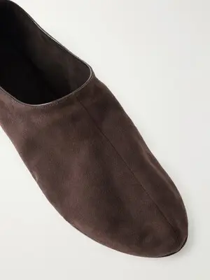THE ROW Stellene Suede Flats