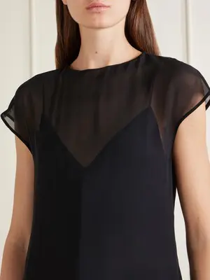 Khaite Scarla Silk-chiffon Mini Dress