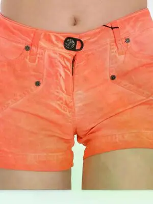 Plein Sud Five-pocket Denim Shorts - Orange
