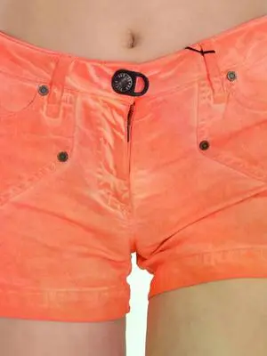 Plein Sud Five-pocket Denim Shorts - Orange