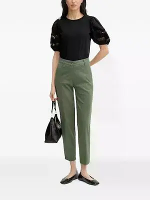 BENETTON Mid-rise Cropped Trousers