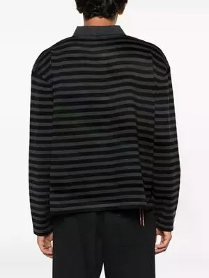 HOUSE OF ERRORS Striped Embroidered-motif Sweater