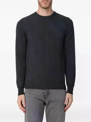 BROOKSFIELD Crew-neck Wool Sweater - Grey