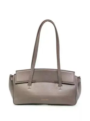 Liviana Conti Grained Leather Shoulder Bag - Neutrals