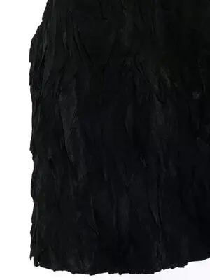 ALYSI Feather-effect Sleeveless Blouse - Black