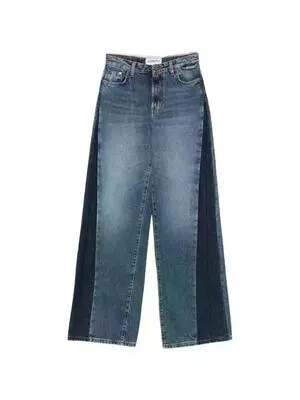 Iceberg Panelled Wide-leg Jeans - Blue