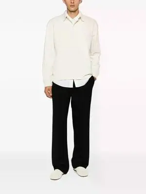 AMI Paris Logo-patch Polo Shirt