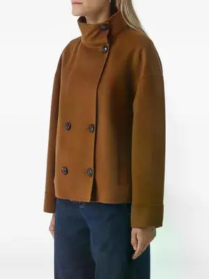 Max Mara Aceri Double-breasted High-neck Coat