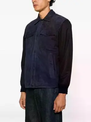 Canali Suede Panelled Jacket