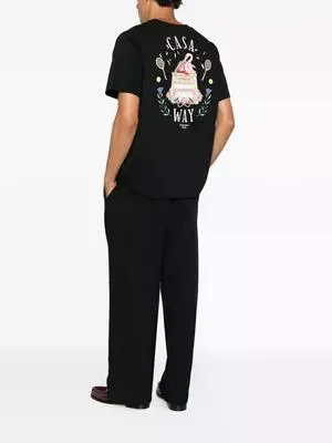 Casablanca Graphic-print T-shirt - Black