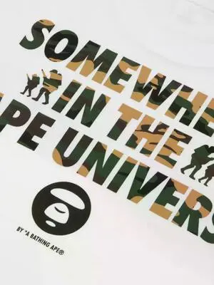 AAPE BY *A BATHING APE Camouflage-print Logo-print T-shirt
