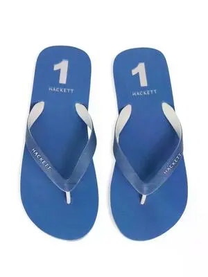 HACKETT  Capri Numbers Logo-print Flip-flops