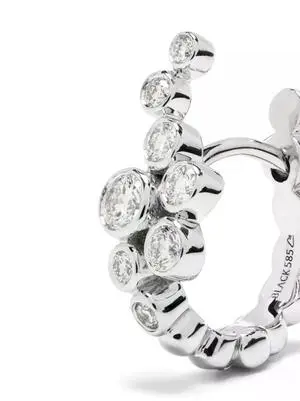 MARIA BLACK 14kt White Gold Garbo Single Huggie Earring