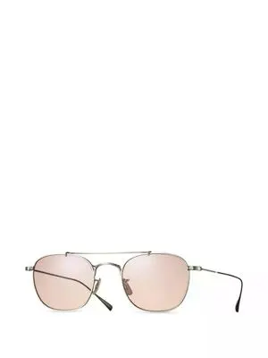 EYEVAN7285 Dazzling Pilot-frame Sunglasses - Silver