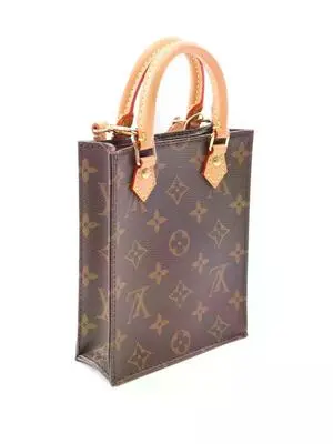 LOUIS VUITTON 2020 Monogram Petit Sac Plat Satchel