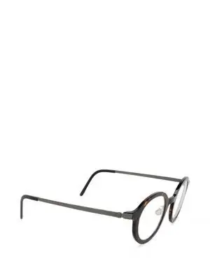 LINDBERG Round-frame Tortoiseshell-effect Glasses - Brown
