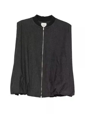 ALYSI Zip-up Bubble-hem Gilet