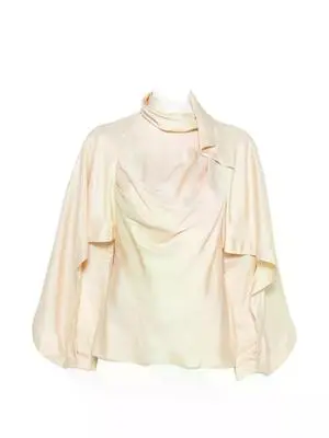 Zimmermann Ascent Draped Pussy-bow Blouse