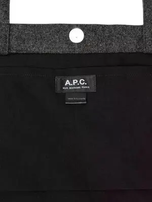 A.p.c. Trapèze Logo-embroidered Shoulder Bag