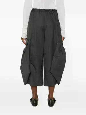 Comme Des Garçons Draped-design Cargo-pocket Trousers