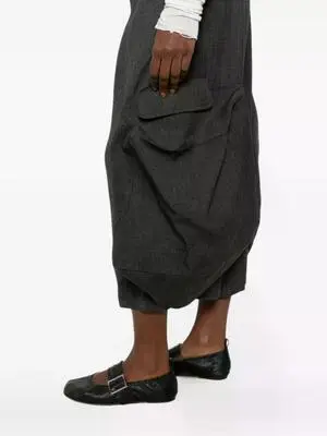 Comme Des Garçons Draped-design Cargo-pocket Trousers