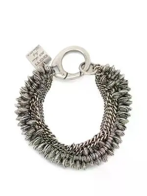 GOTI Multi-chain Beaded Bracelet - Silver