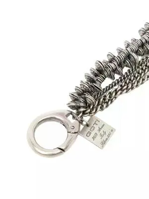 GOTI Multi-chain Beaded Bracelet - Silver
