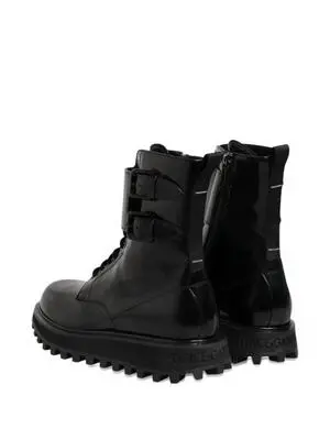 Dolce & Gabbana Buckle-strap Lace-up Ankle Boots