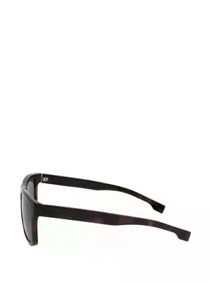 BOSS Tortoiseshell-effect Square-frame Sunglasses - Brown