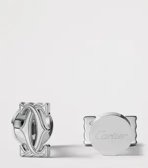 Cartier Sterling Double C De Cufflinks