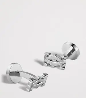 Cartier Sterling Double C De Cufflinks