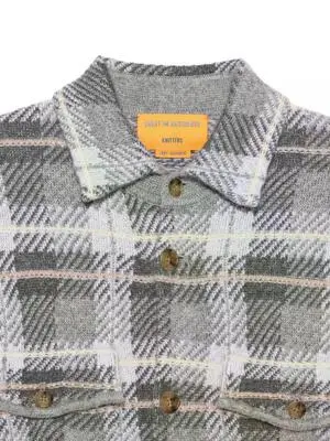 Guest In Residence Check-pattern Button-up Overshirt