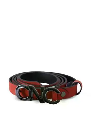 Costume National Cnc Logo-buckle Leather Belt - Red
