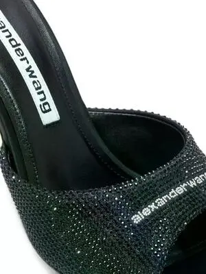 Alexander Wang Cher Crystal-hotfix 105mm Mules