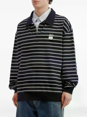 MUSIUM DIV. Striped Layered-effect Sweatshirt