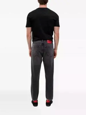 Hugo Faded Logo-patch Jeans