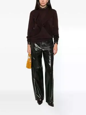 Liviana Conti Ruffled Long-sleeve Sweater