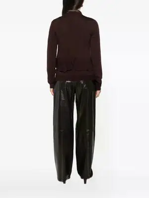 Liviana Conti Ruffled Long-sleeve Sweater