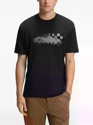 BOSS X Porsche T-shirt With Glossy Artwork