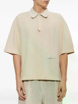 Jacquemus Ruban Logo-patch Polo Shirt