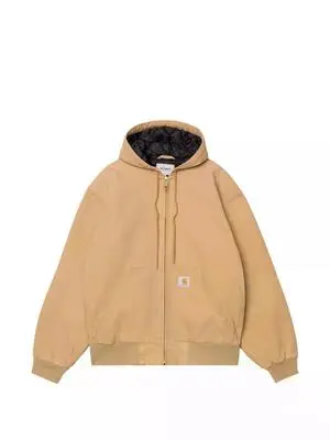Carhartt Work In Progress Logo-patch Hooded Jacket - Neutrals