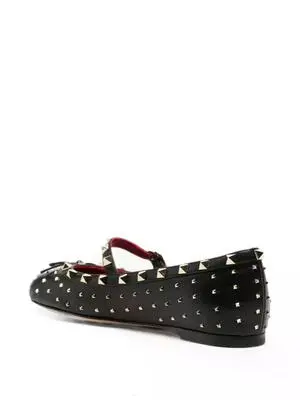 Valentino Garavani Rockstud-embellished Ballet Flats