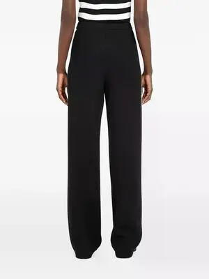 FERRAGAMO Ribbed-knit Side-stripe Trousers