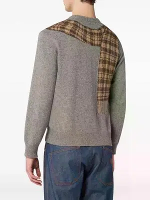 Moschino Inlaid Wool-and-silk Blend Pullover