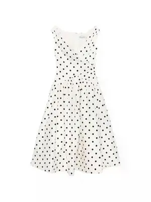 SELF-PORTRAIT Polka Dot Midi Dress