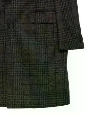 Caruso Checked Single-breasted Coat
